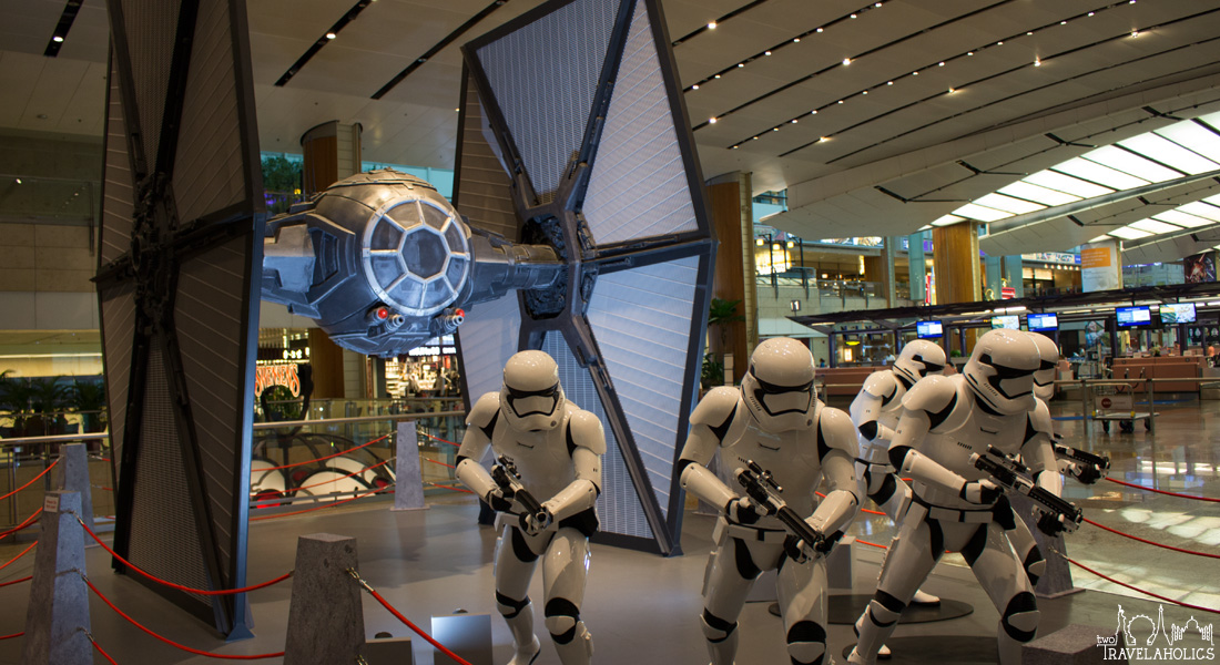 See the Star Wars exhibit at Changi Airport, Singapore